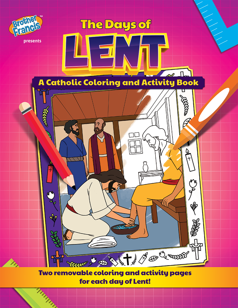 Brother Francis the Days of Lent 80 Page coloring and activity Book