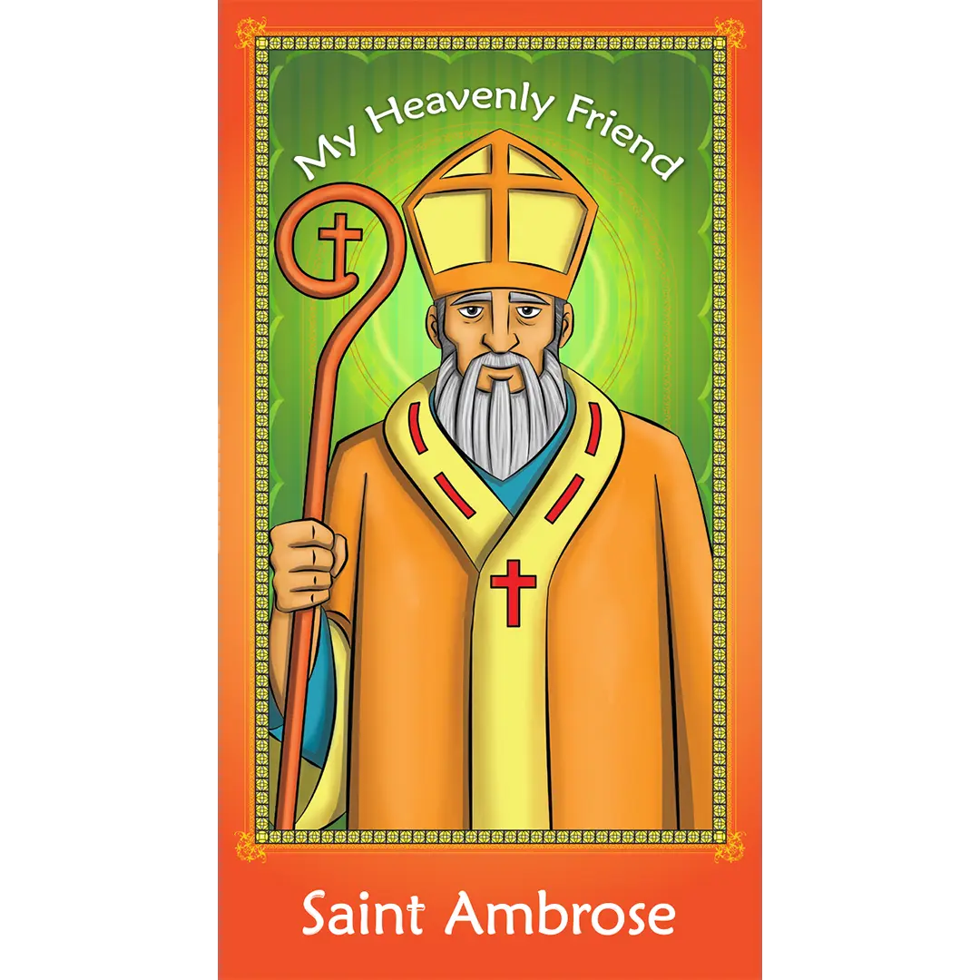 Prayer Card - Saint Ambrose for Catholic Kids