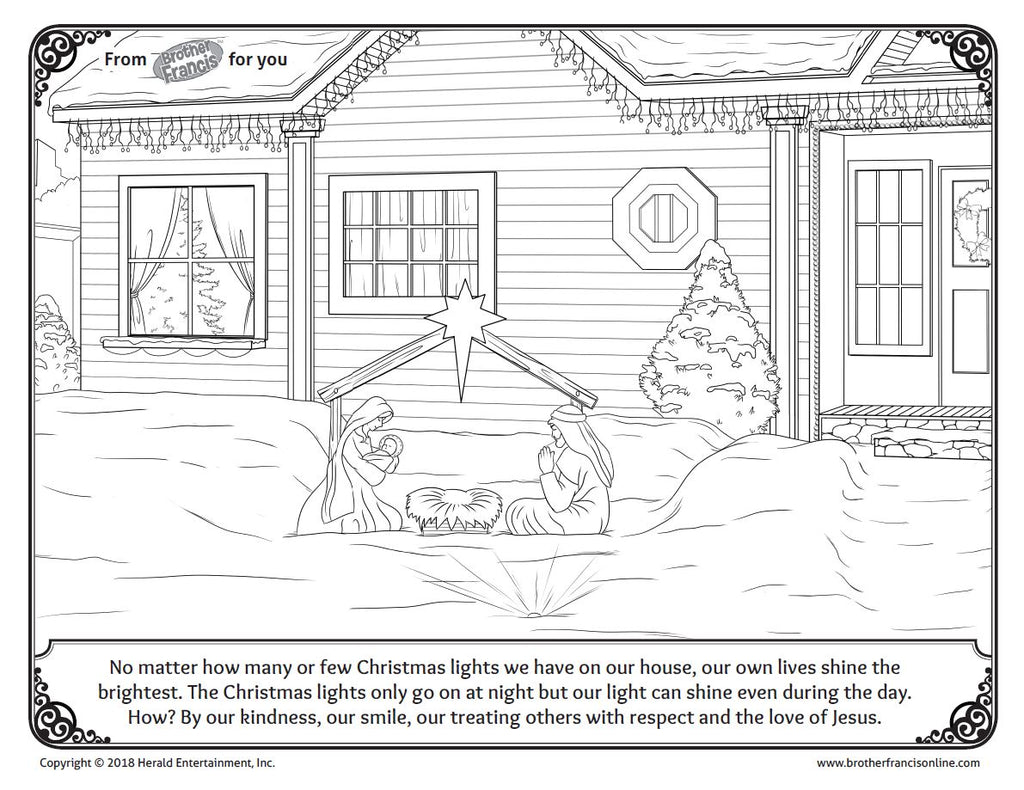 second week of advent coloring pages