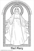 Download and Print - Hail Mary Coloring Page
